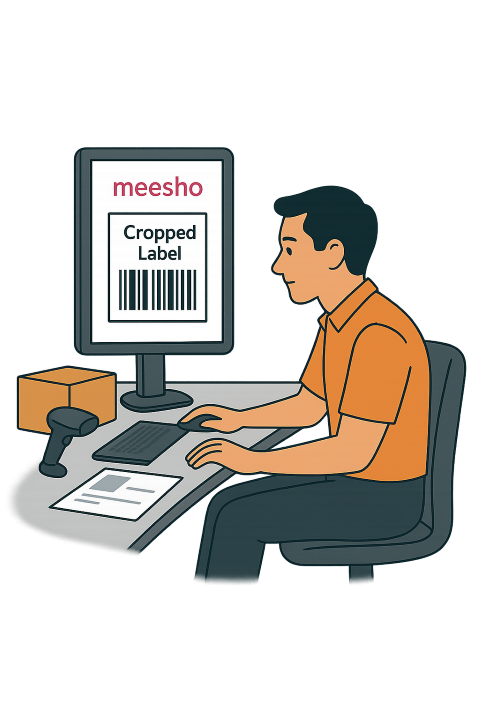 LabelCropTool - Shipping Label Cropper for Meesho Sellers